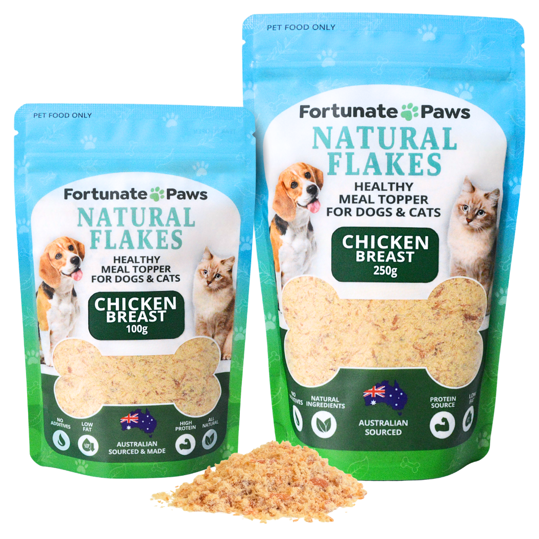 Chicken Breast Flakes for Dogs & Cats | Natural Pet Food Topper ...
